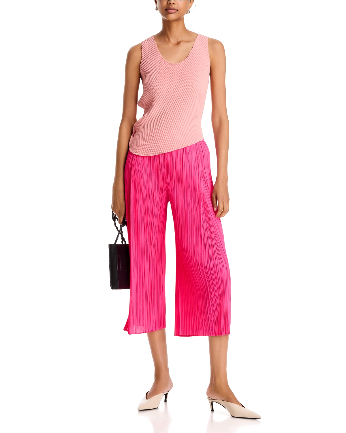 ISSEY MIYAKE Issey Miyake Cropped Pleated Pants